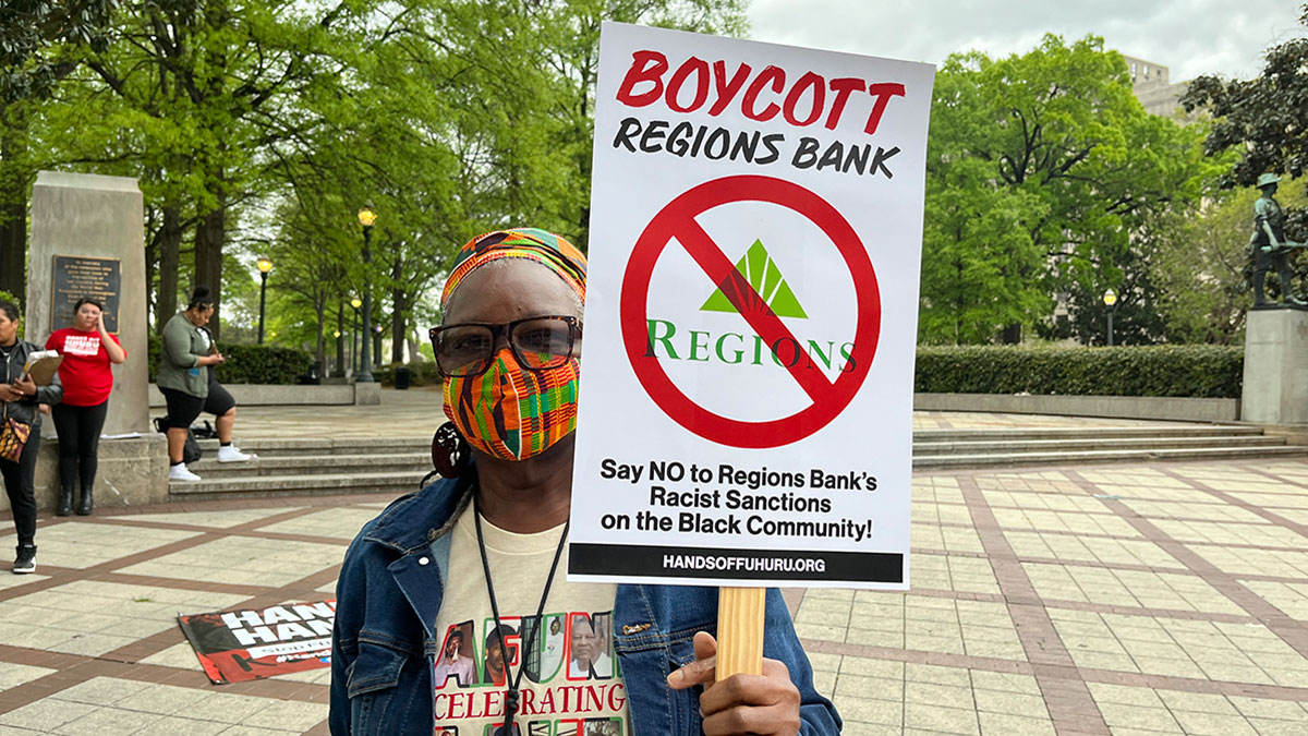 Calling on all to boycott Regions Bank for domestic economic sanctions ...