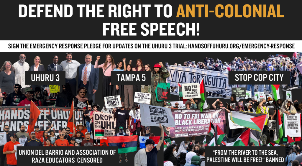 Defend the right to anti-colonial free speech! - The Burning Spear